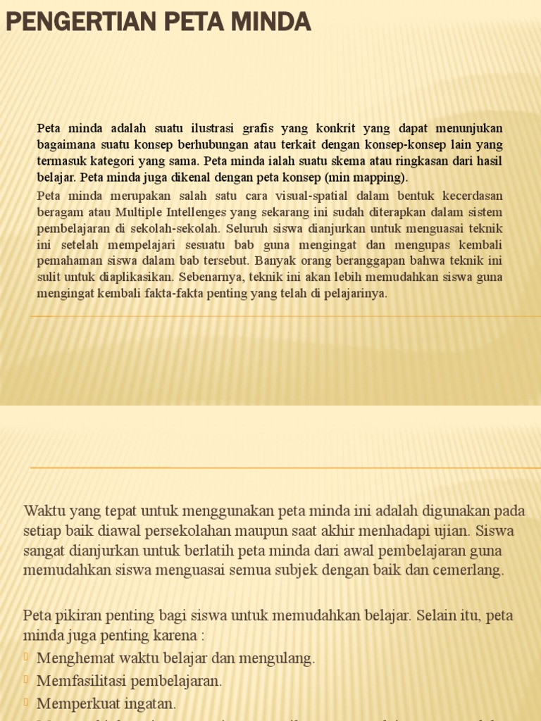 Pengertian Peta Minda | PDF