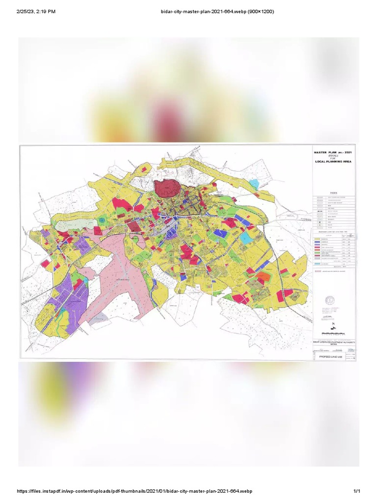 Bidar City Master Plan Overview | PDF