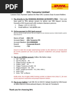 DHL Express Letter of Acceptance Form | PDF