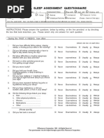 Pittsburgh Sleep Quality Index | PDF | Sleep | Questionnaire