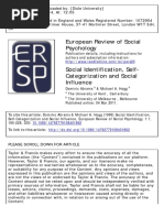 Social Identity Theory in Psychology Tajfel Amp Turner 1979 | PDF ...