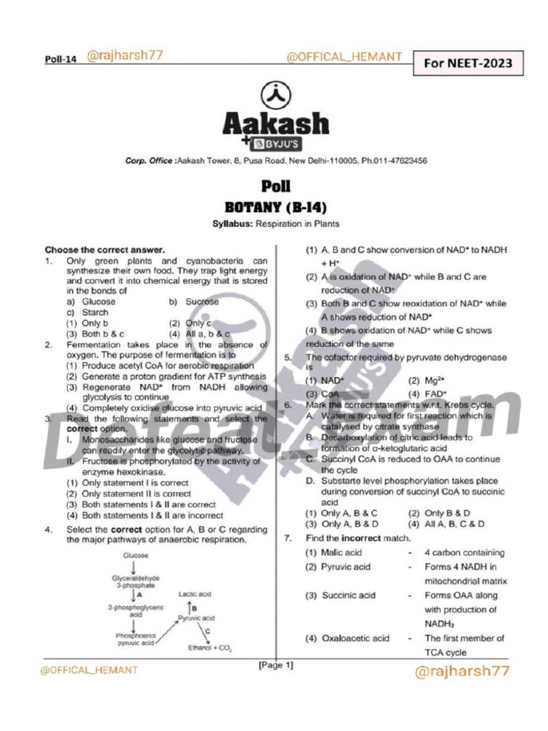 Botany B-14 (@defeat - Exam) | PDF