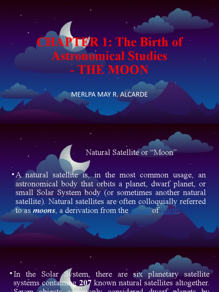 The Moon | PDF | Natural Satellite | Planets