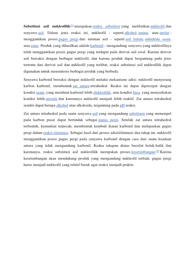 Substitusi Asil Nukleofilik | PDF | Sains & Matematika