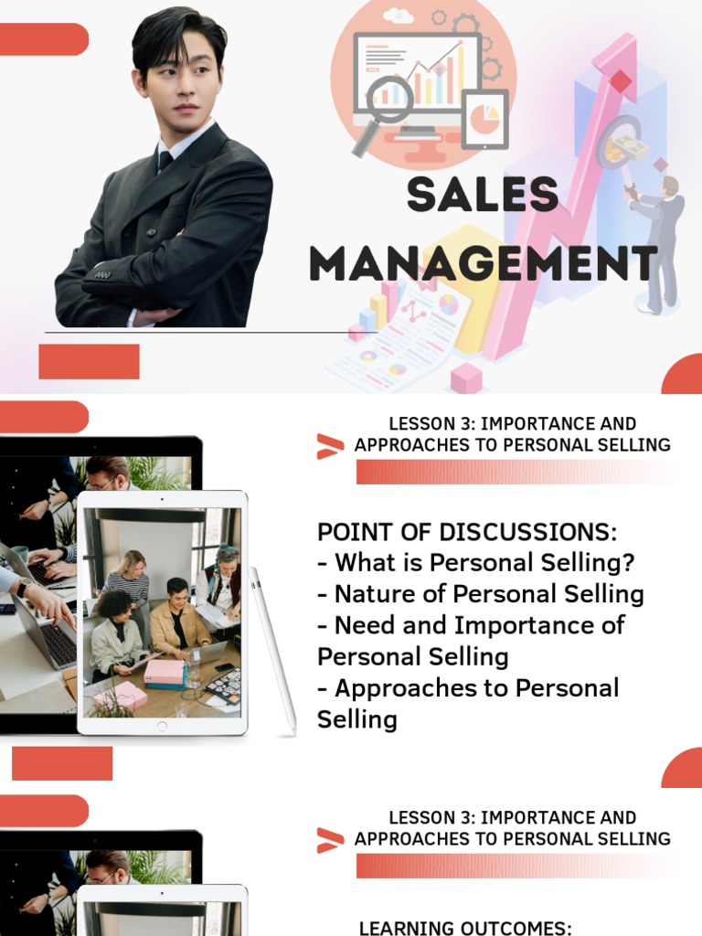 Lesson 3 Importance and Approaches To Personal Selling | PDF | Sales ...