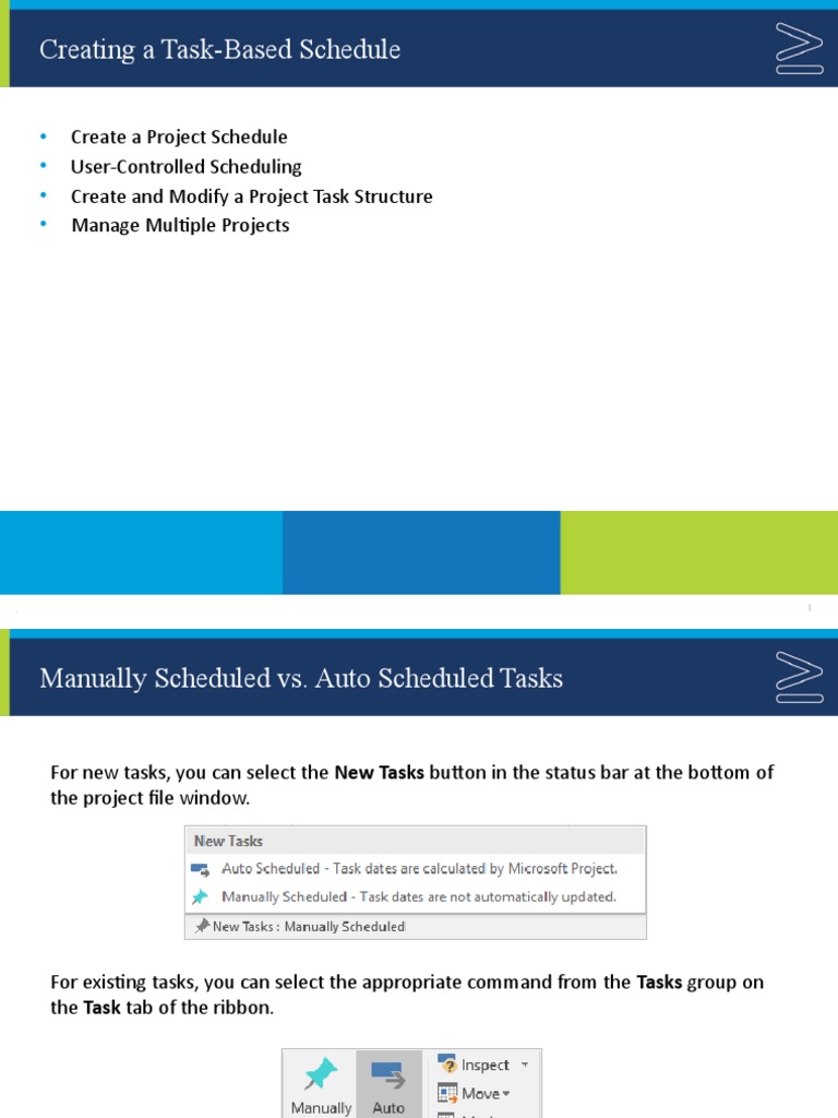 Module 2 Creating A Task-Based Schedule | PDF | Computer File | Information Technology Management