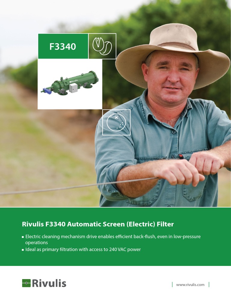 Rivulis F3340 Electric Filter Overview | PDF | Equipment | Manufactured ...