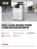 Canon imageRUNNER C359iF C259iF Brochure | PDF | Computer Security ...