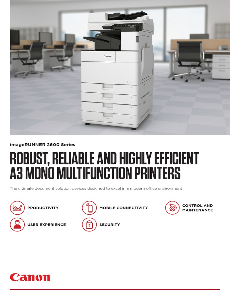 imageRUNNER 2645i 2630i 2625i Benefit-Datasheet | PDF | Mobile App ...