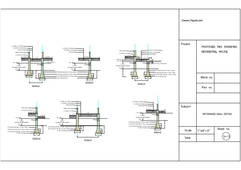Retaining Wall Construction Details | PDF | Civil Engineering | Building