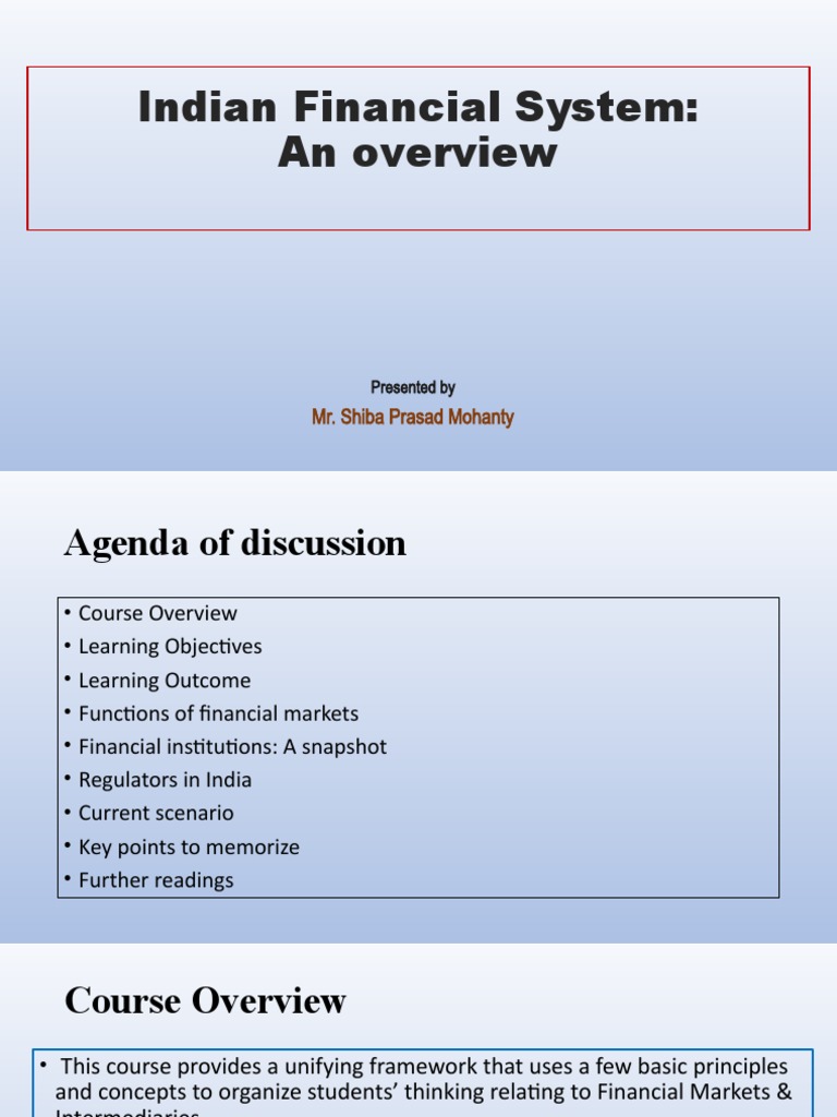 Financial Markets and Institutions | PDF | Reserve Bank Of India ...