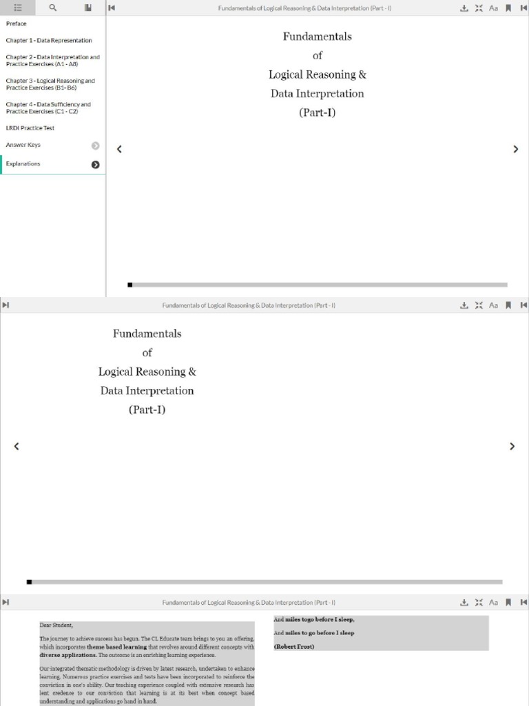 Fundamentals of Logical Reasoning - Data Interpretation (Part-I) | PDF