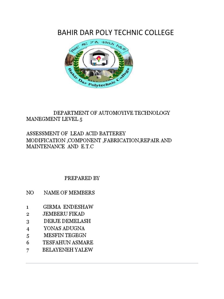 Automotive Battery | PDF | Rechargeable Battery | Physical Sciences