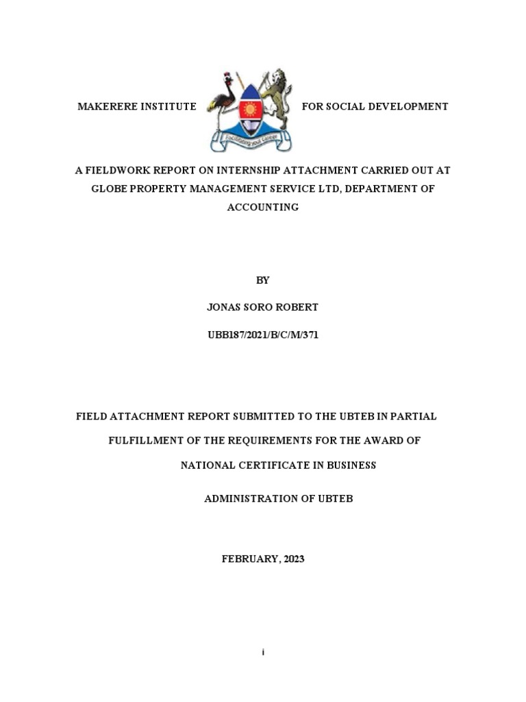 Internship Report | Download Free PDF | Receipt | Internship