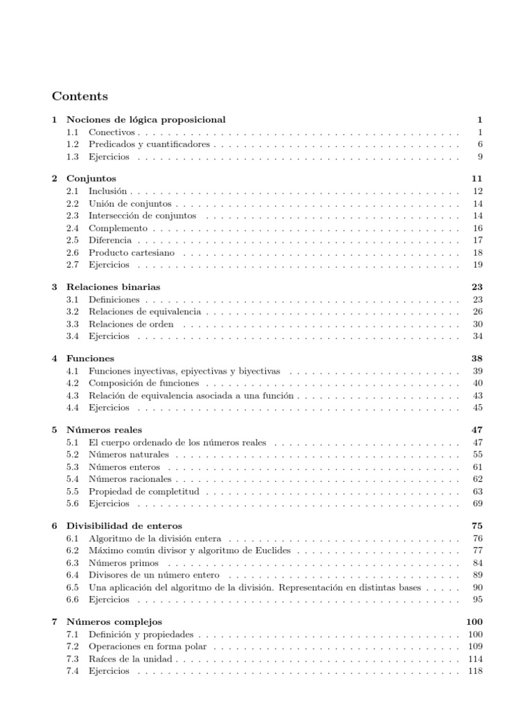Manuel Abad - Elementos de Algebra | PDF | Proposición | Conjunto ...