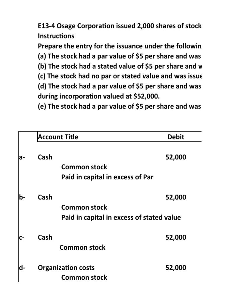 Chapter+13 +problems +accounting+230 | PDF | Stocks | Treasury Stock