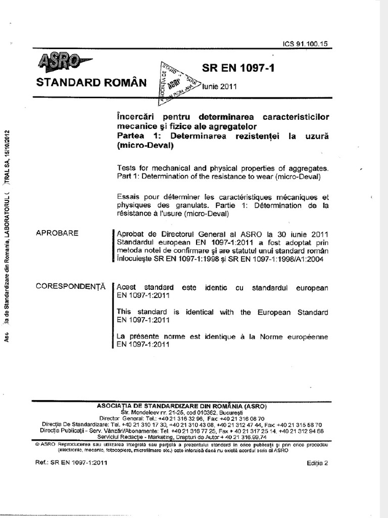 SR en 1097 1 Micro Deval | PDF