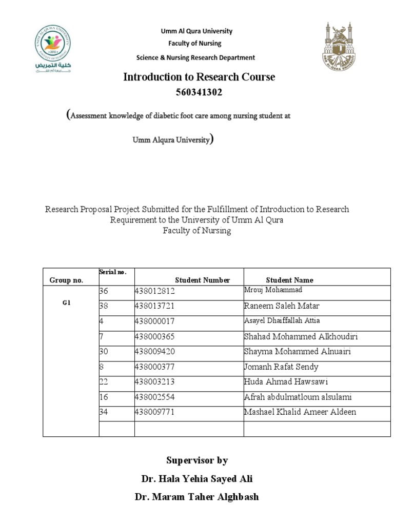 Assessment Knowledge of Diabetic Foot Care Among Nursing Student at Umm ...