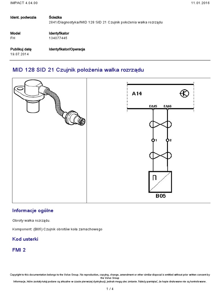 Volvo FH Mid 128 Sid 21 | PDF