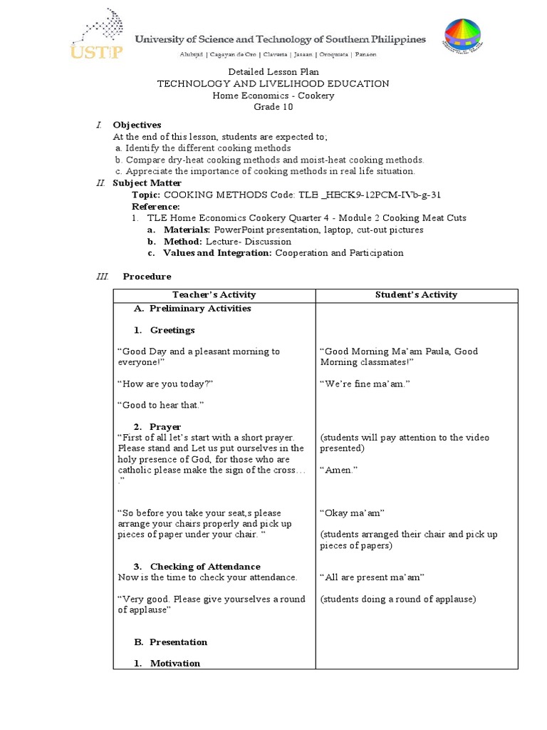 DLP Cookery-10 Omongos-Theoretical | PDF | Grilling | Cooking