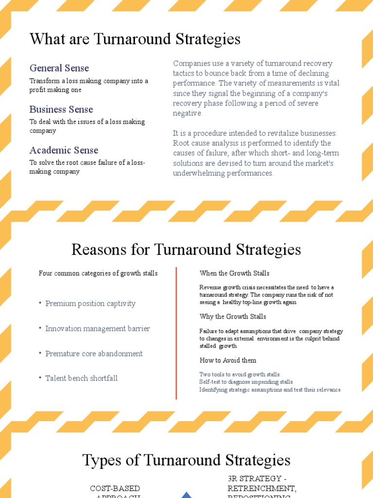 Effective Turnaround Strategies Explained | PDF | Corporate Social Responsibility | Strategic ...