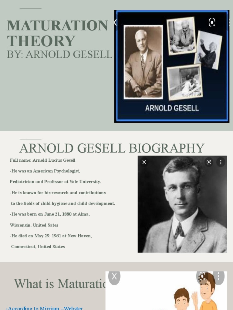 Gesell's Maturation Theory Overview | PDF | Self-Improvement