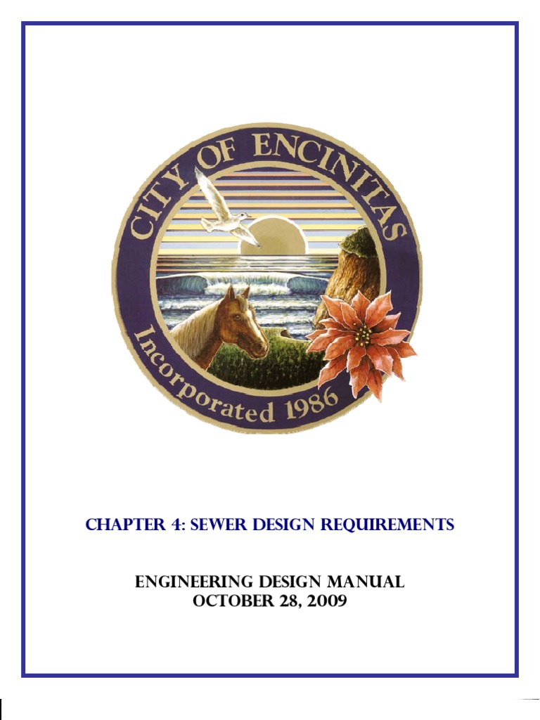 Chapter 4: Sewer Design Requirements: Engineering Design Manual October ...
