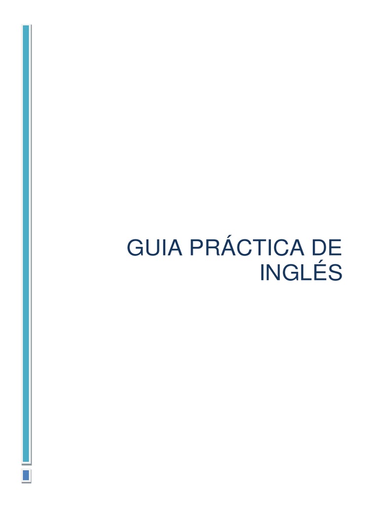 Guia de Inglés | PDF | Enseñando