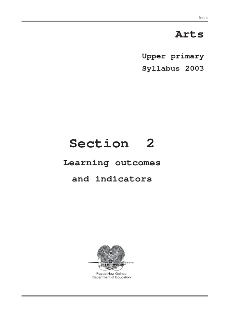 Syllabus Upper Primary Arts Section2 | PDF | Dances | Schools