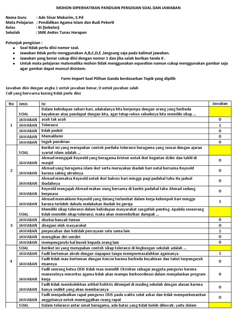 PAI Ankes - PTS XI | PDF