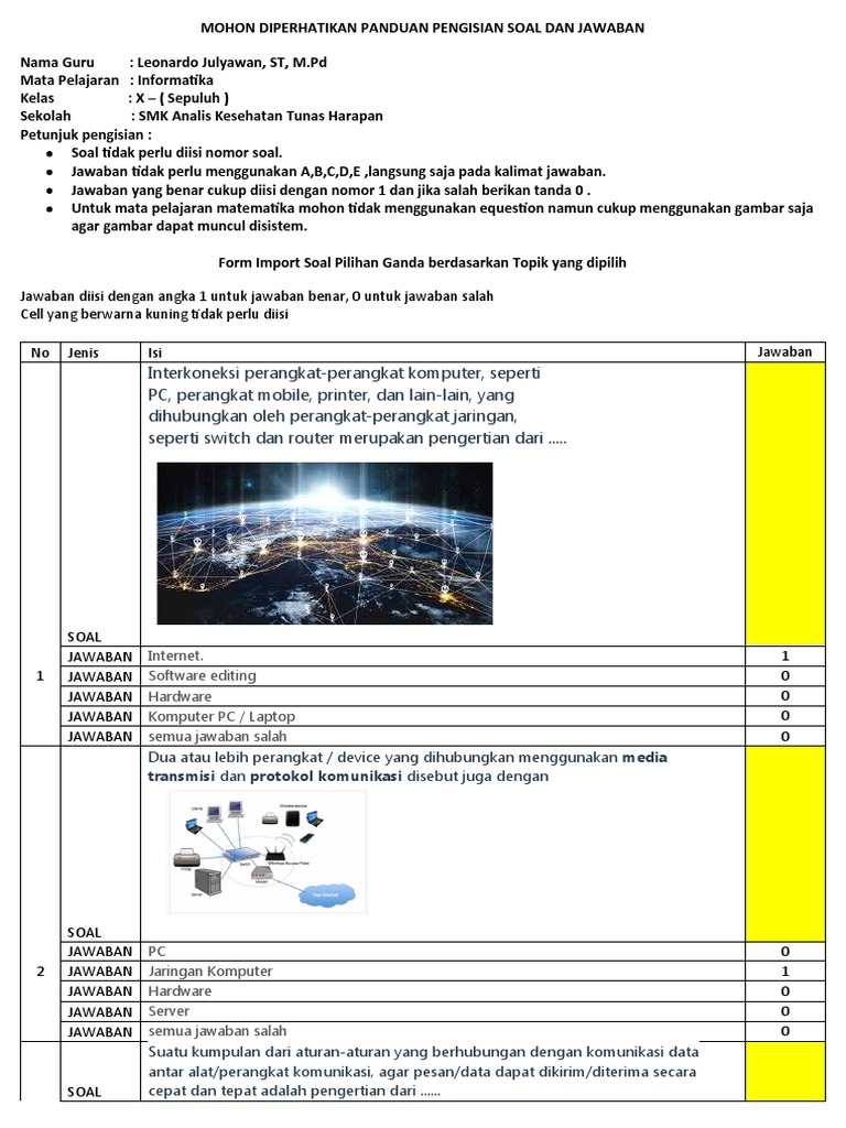 Leonardo - Informatika X Ankes | PDF