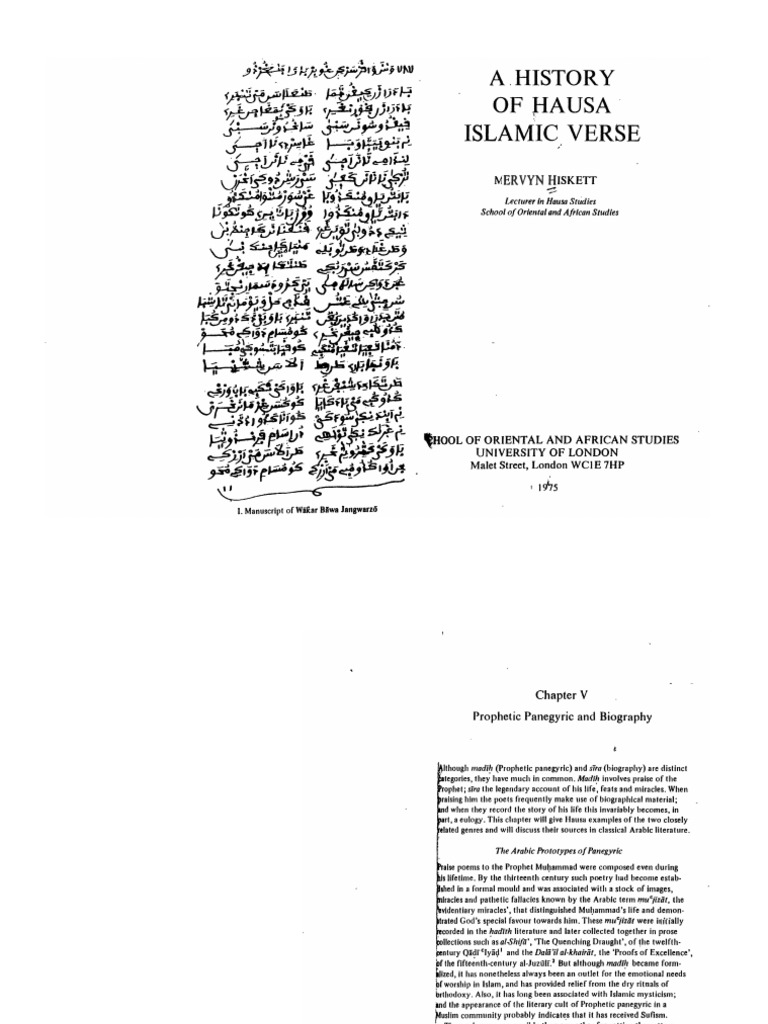 Hiskett Hausa | PDF