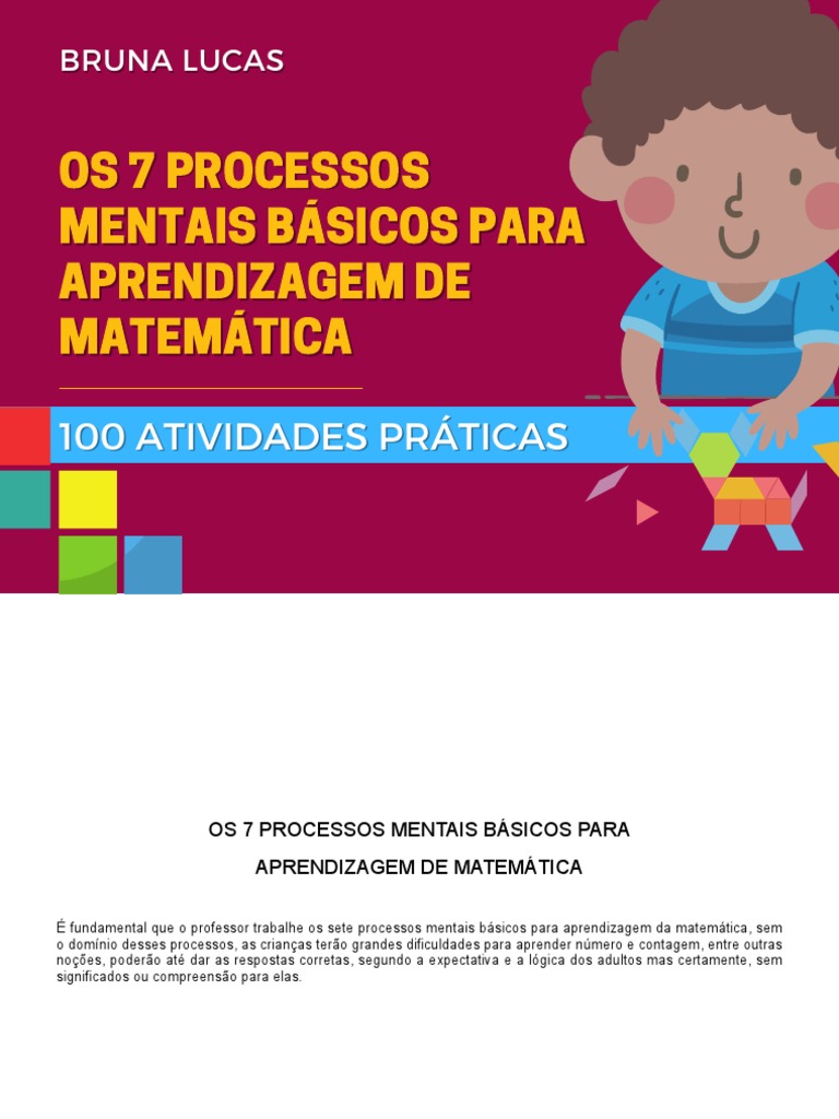 Os 7 processos mentais para aprender matemática | PDF | Aprendizado | Imagem
