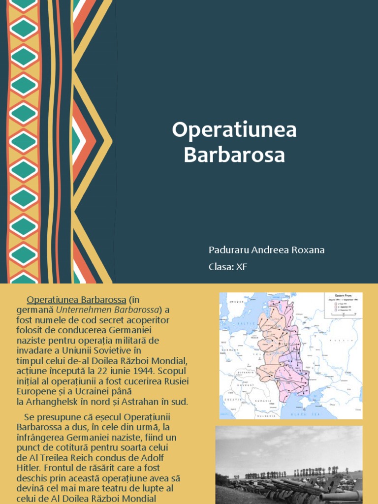 Operatiunea Barbarosa | PDF