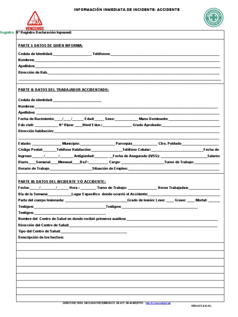 19.-° Registro Declaración Inpsasel | PDF