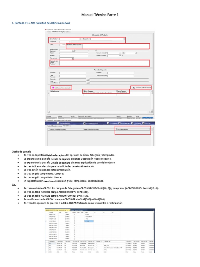 Manual Técnico Parte 1 | PDF | SQL | Compilador