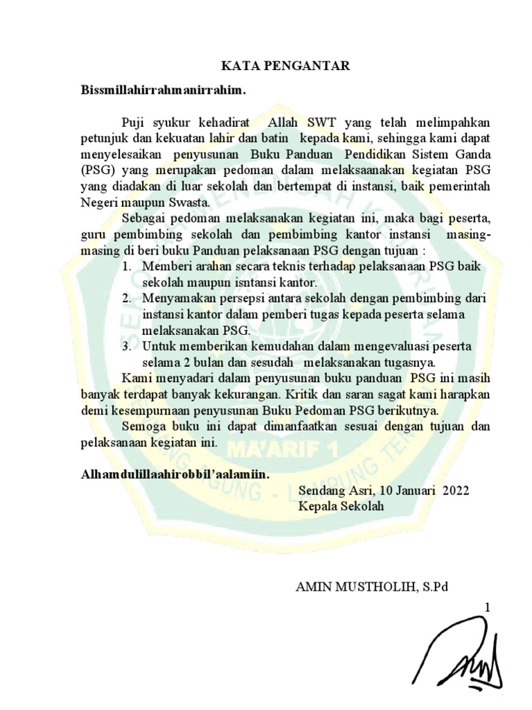 Buku Panduan Otkp PSG 2022 | PDF