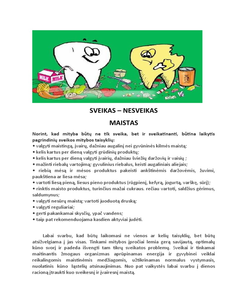Sveikas Nesveikas Maistas | PDF