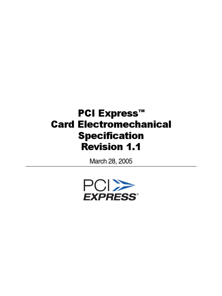 PCI Express CEM 1.1 | PDF | Electrical Connector | Computing