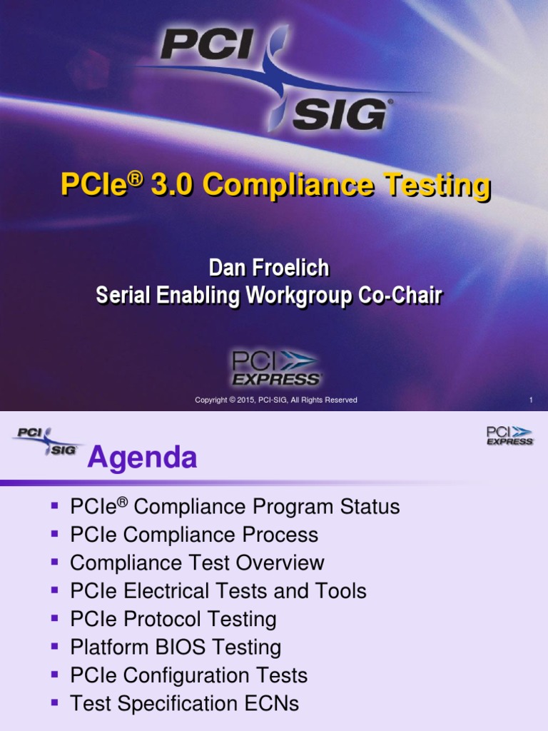 01 04 PCIe 3 0 Compliance Testing FROZEN | PDF | Computer Engineering ...