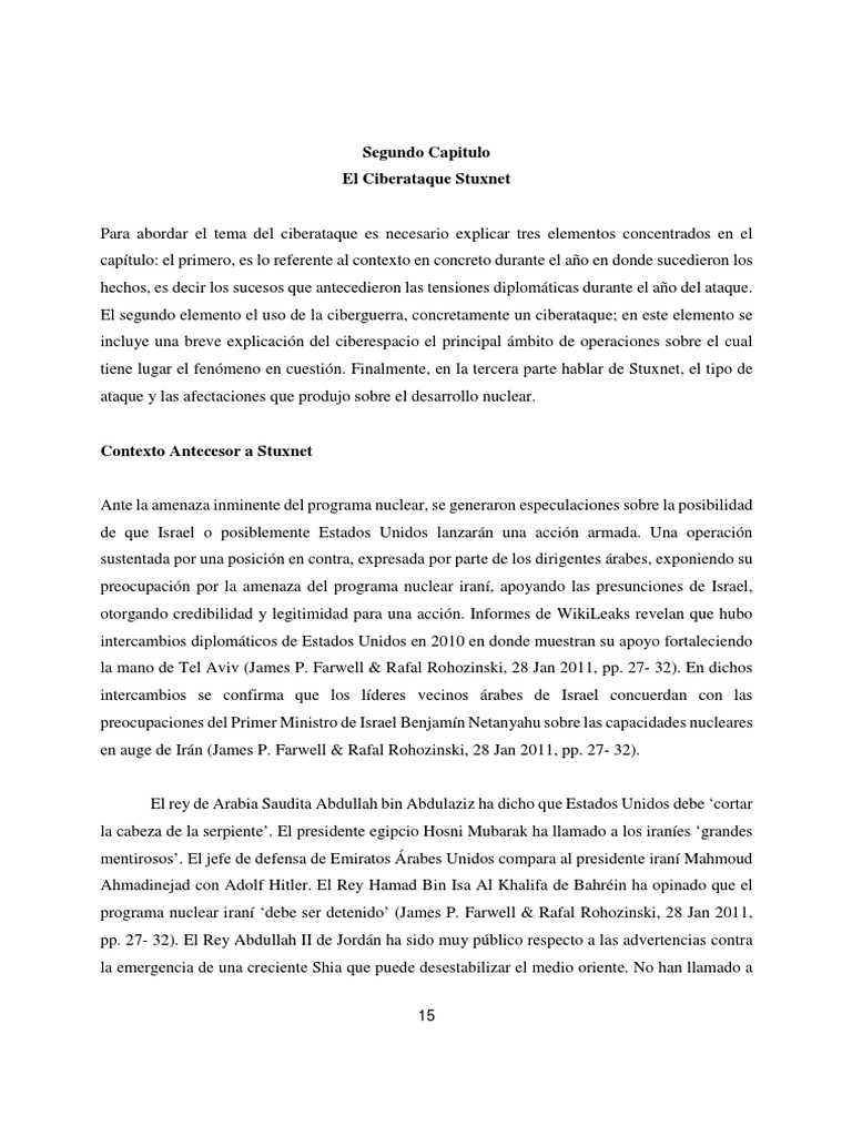 Caso Stuxnet | PDF | Informática