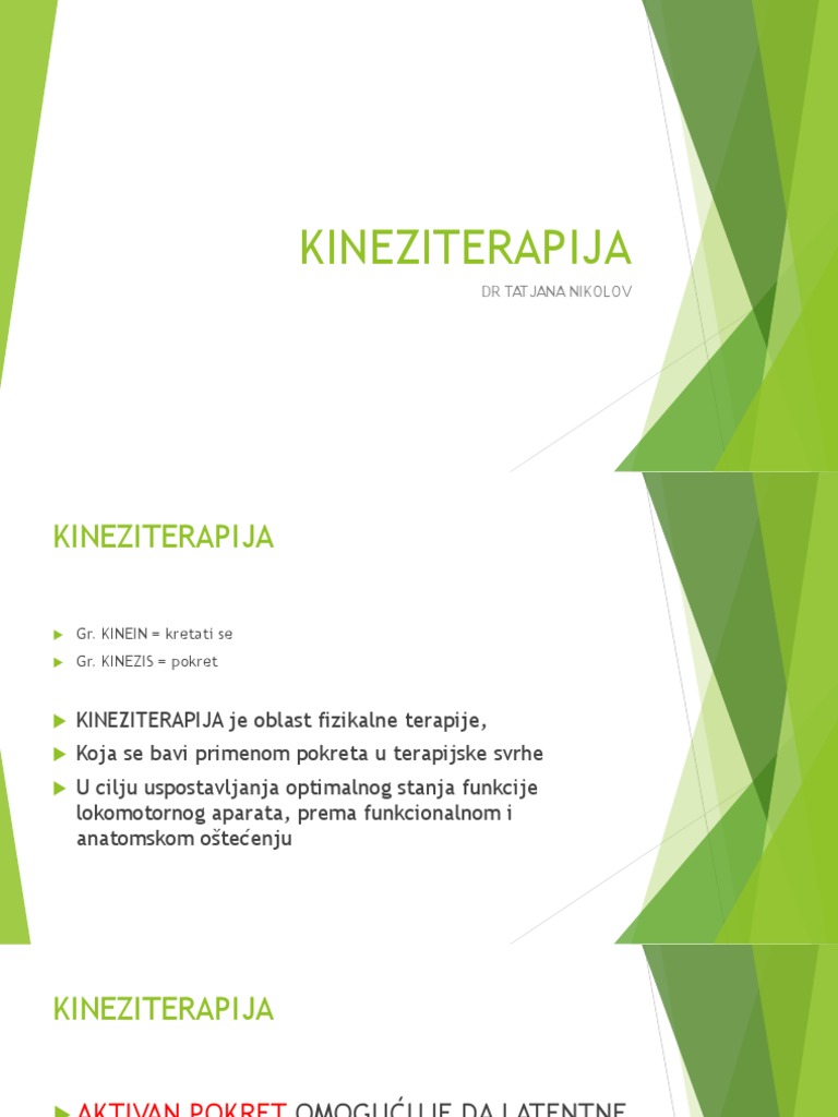 Kineziterapija-1-dr-Tatjana-Nikolov | PDF