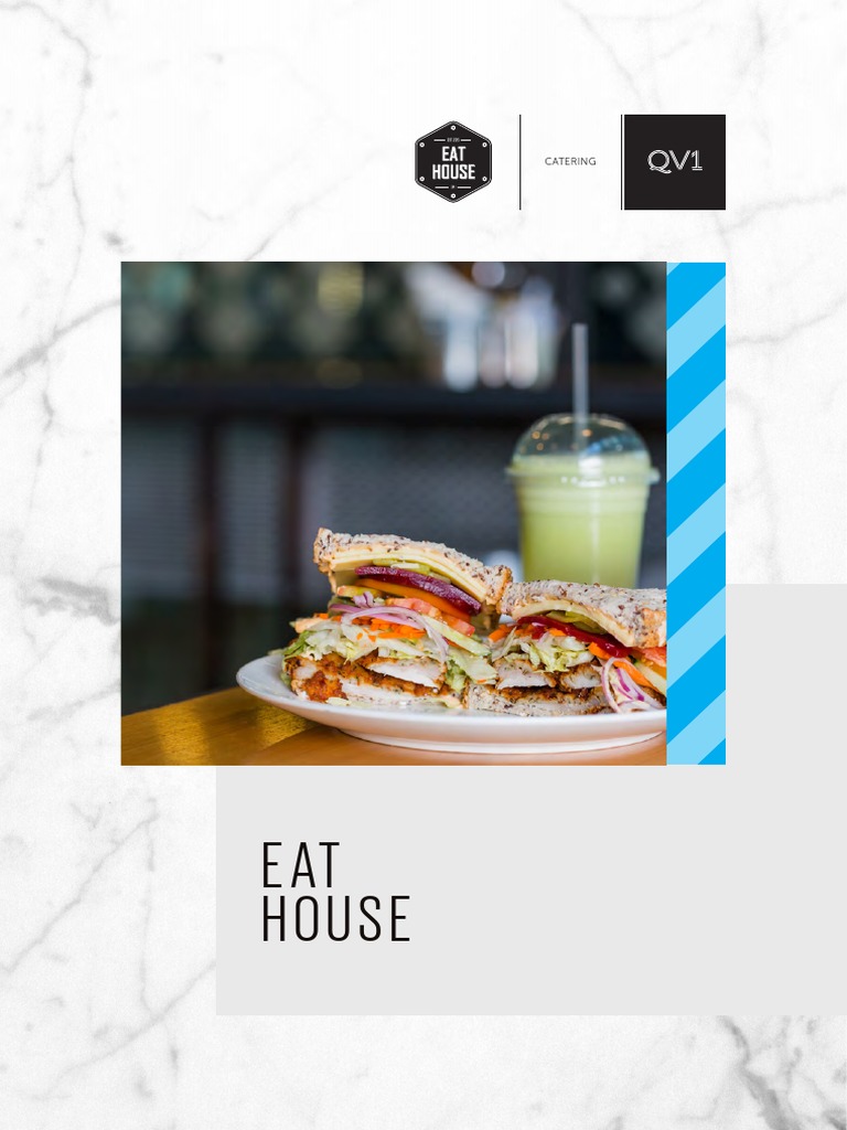 Qv10315 Qv1 Catering Menu Eat House Aw Web | PDF | Roasting | Barbecue