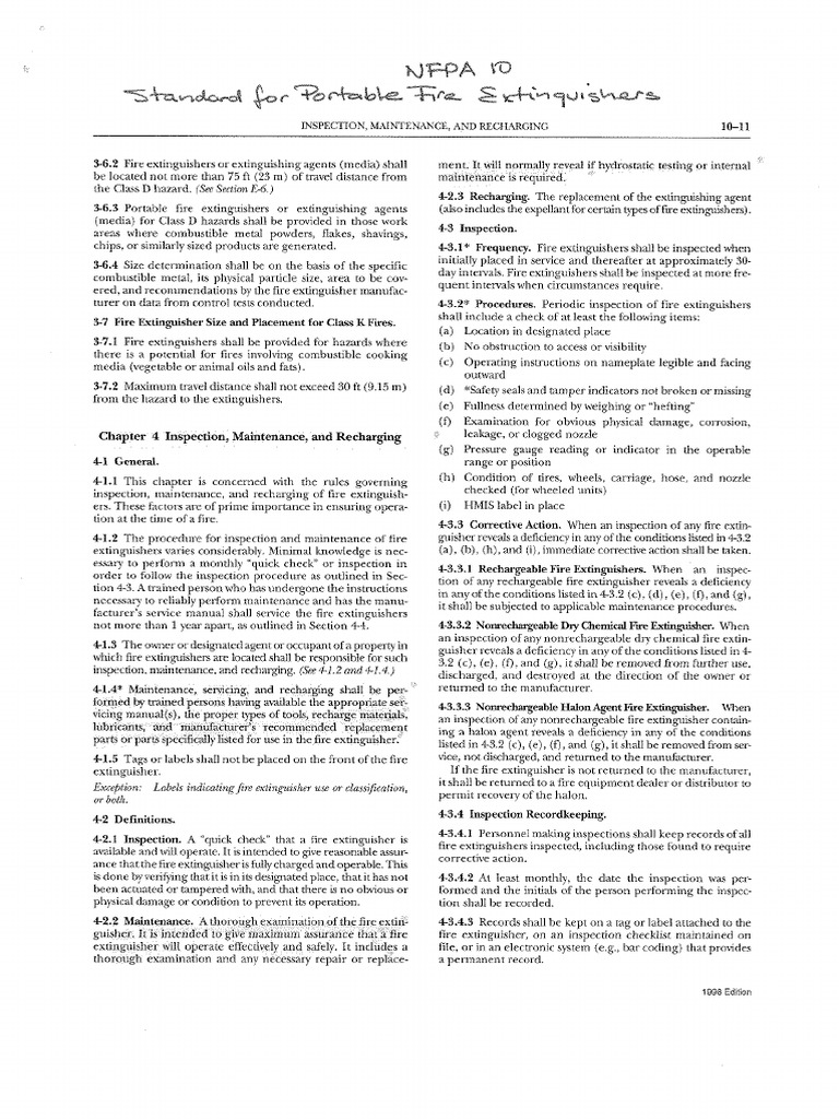 NFPA Regulations | PDF