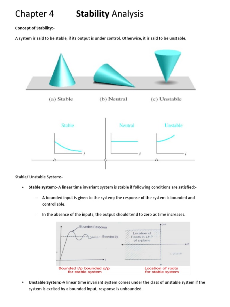 Chapter 4 Stability Analysis | PDF | Stability Theory | Control Theory