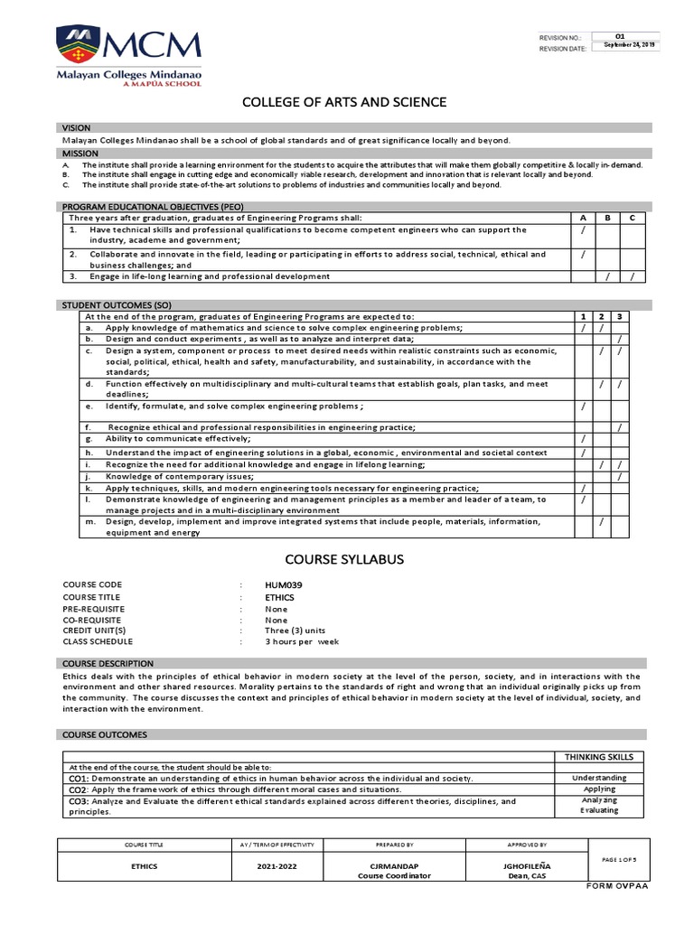 College Arts Science Vision Mission | PDF | Engineering | Decision Making