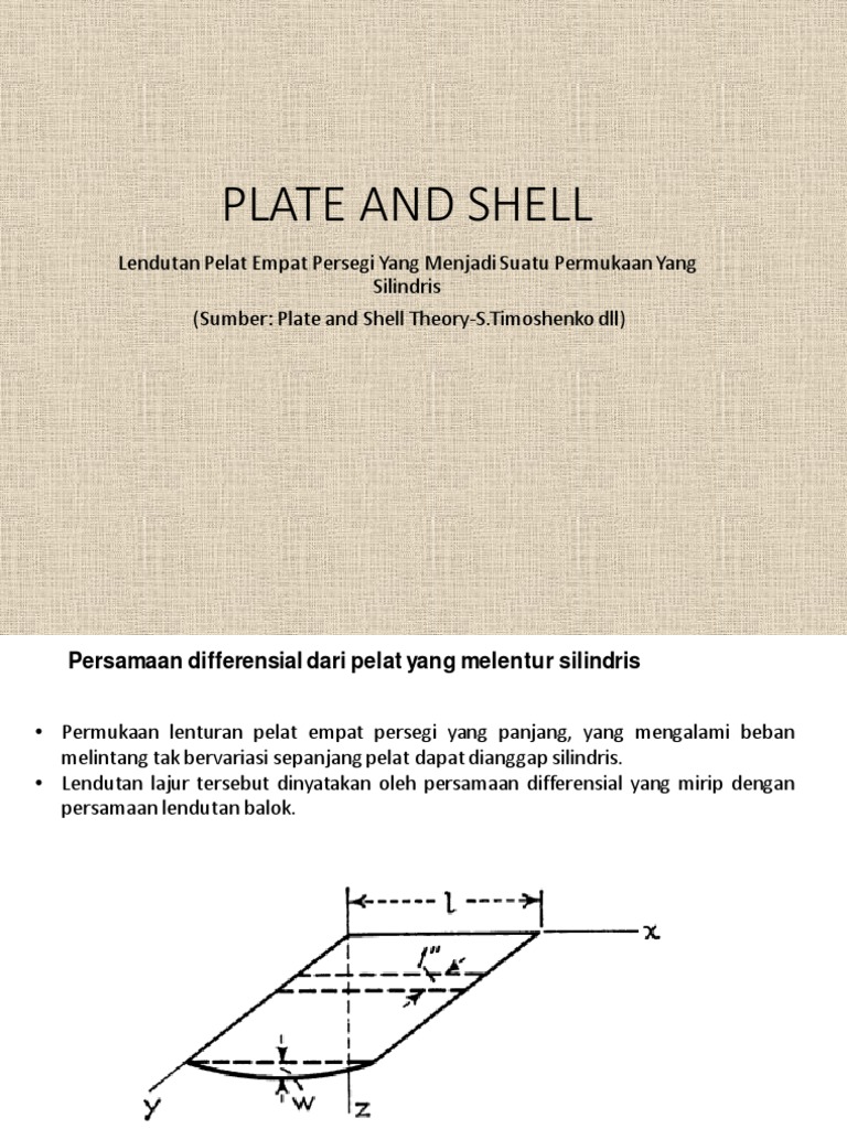 Plate and Shell - Pertrmuan 1 | PDF | Sains & Matematika