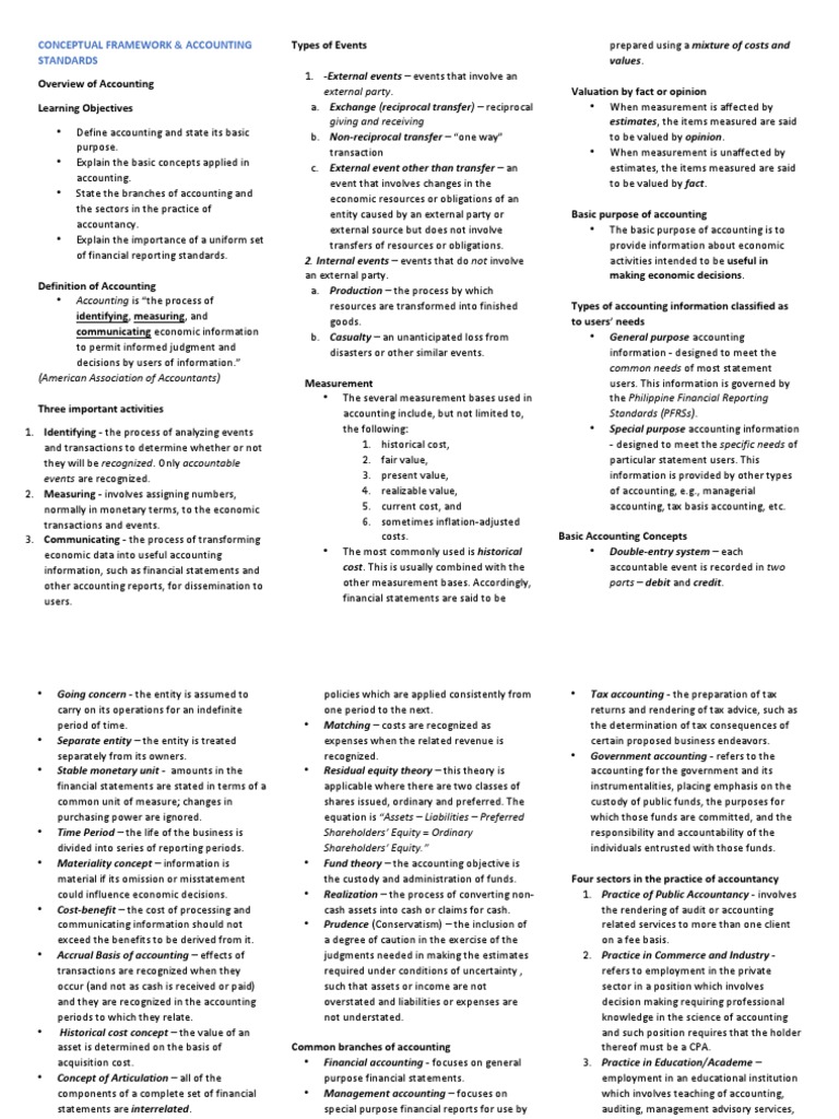 Cfas Chapter1 | PDF | Accounting | Financial Statement