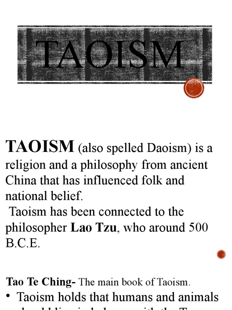 Introduction to Taoism | PDF | China | World Politics