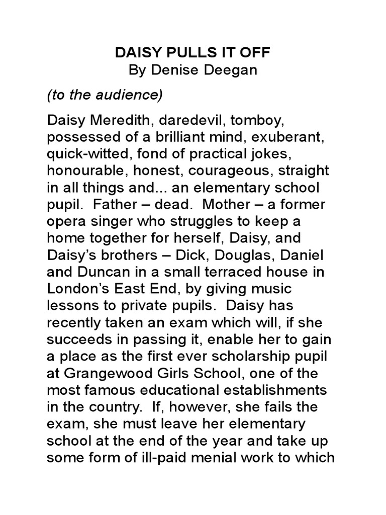 Daisy Pulls It Off | PDF